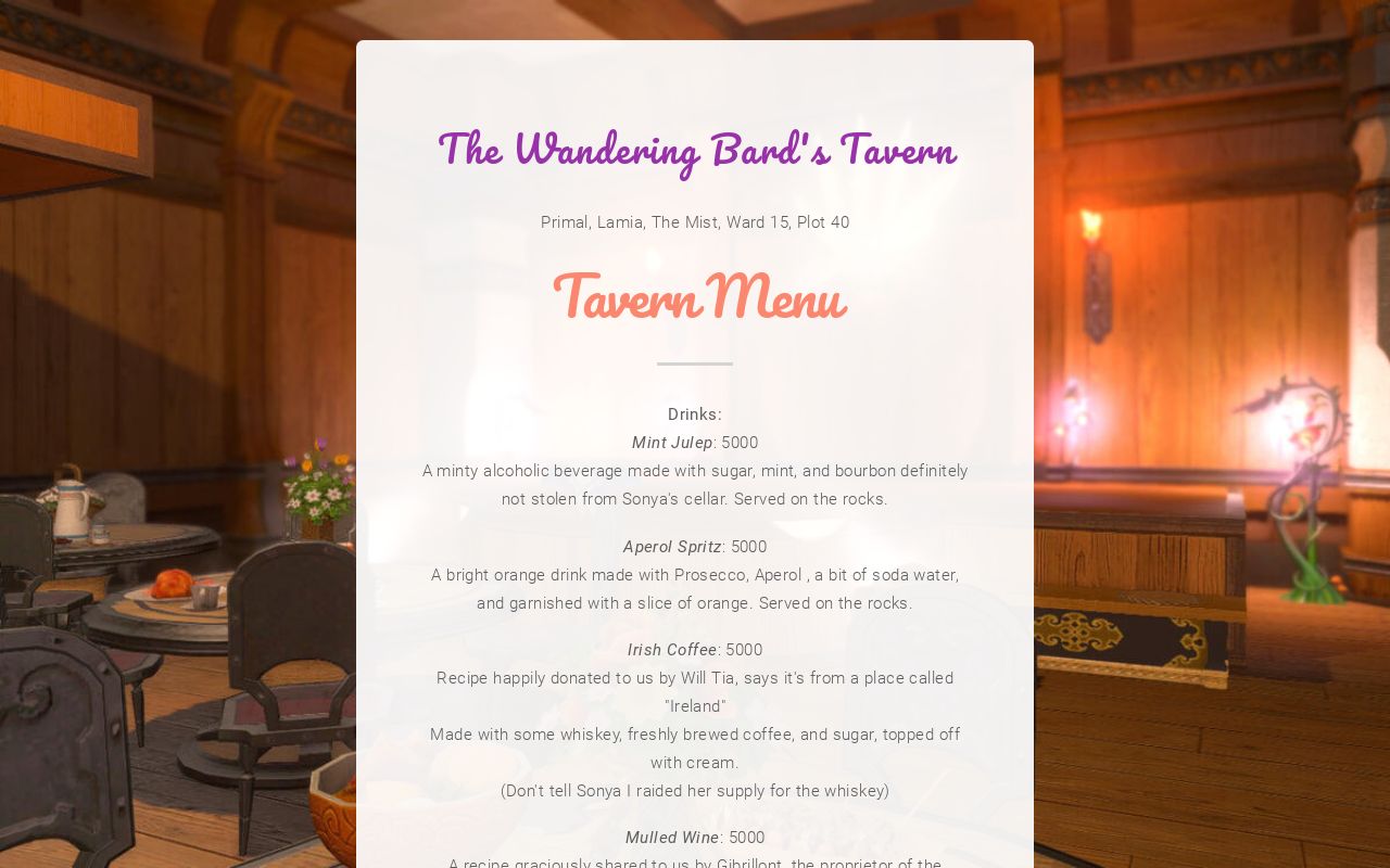 Wandering Bard's Tavern